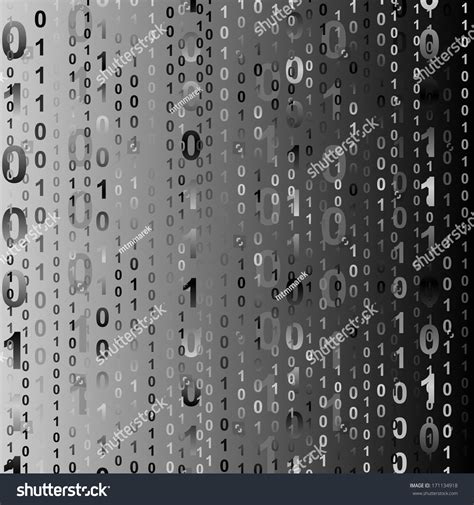 Binary Background Grayscale Stock Vector Royalty Free 171134918