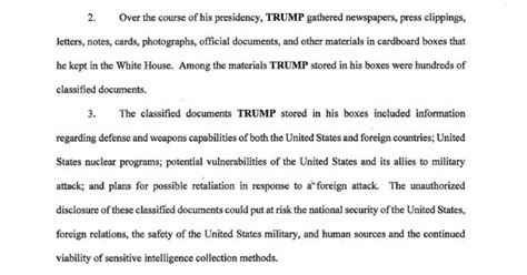 Unsealed Indictment Trump Charged With 37 Counts Faces 100 Years In