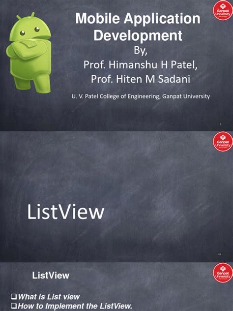 Unit 7 Listview Recyclerview Pdf
