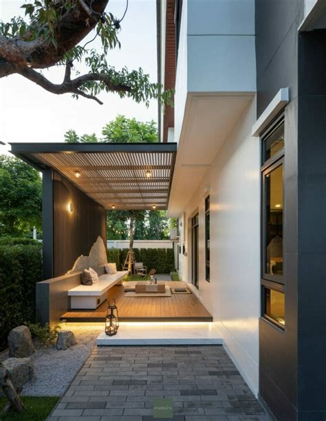 รวม 45 ไอเดีย ต่อเติมพื้นที่นั่งเล่นข้างบ้าน ให้สวยทันสมัย