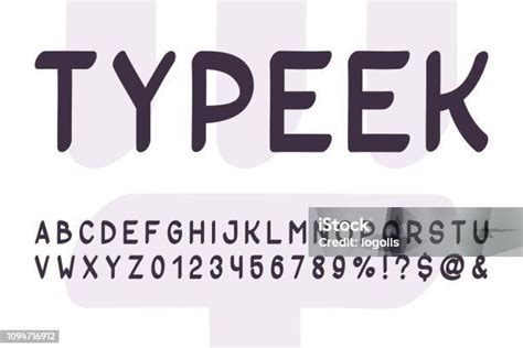 산세리프 글꼴을 브러시 벡터 손으로 그려진된 예술 알파벳입니다 레트로 인쇄 술입니다 벡터 일러스트 레이 션 알파벳에 대한 스톡