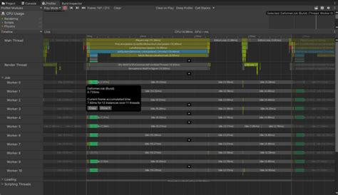 deforming a mesh in unity handla it