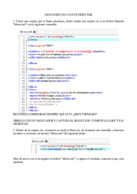 Estructura De Un Documento XML Pdf