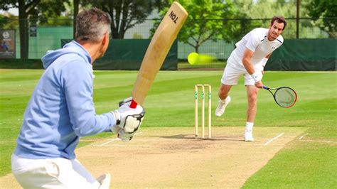Cricket Batter Vs 130mph Tennis Serve Youtube