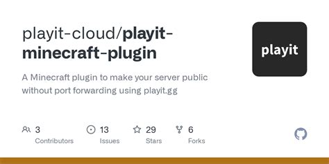GitHub Playit Cloud Playit Minecraft Plugin A Minecraft Plugin To