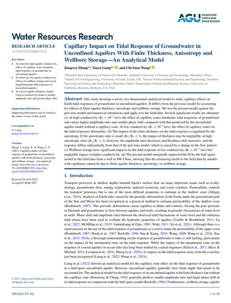 Capillary Impact On Tidal Response Of Groundwater In Unconfined