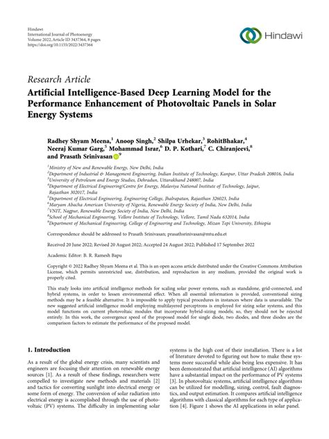 Pdf Artificial Intelligence Based Deep Learning Model For The Performance Enhancement Of