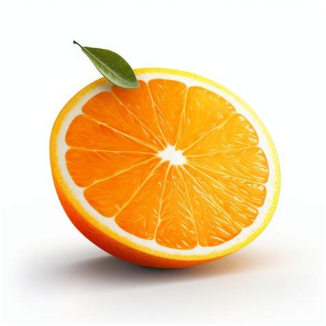 Premium Photo Realistic Orange Illustration On White Background