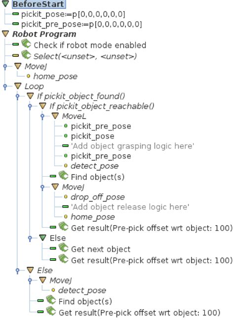 Urcap Example Picking Program Pickit Documentation
