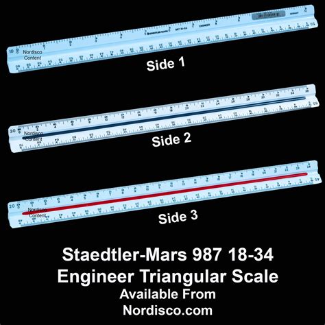 Staedtler Mars 987 18 34 Engineer Triangular Scale