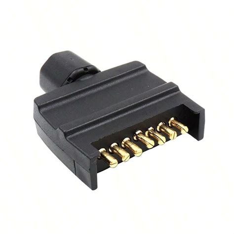 Conector Adaptador Macho Plano Austrália De 7 Pinos Para Reboque De