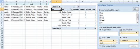 Sorting Excel Multiple Condition Count And Data Listingsummary