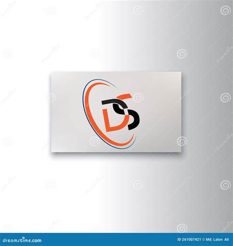 Ds Text Logo Design Stock Vector Illustration Of Signage 261007421