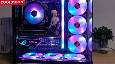 Computer Rgb Color Light Strip Chassis Light Youtube