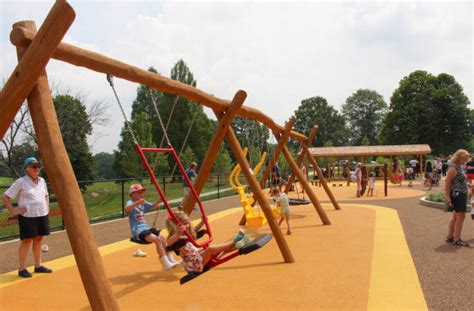 Playground Park With Swings