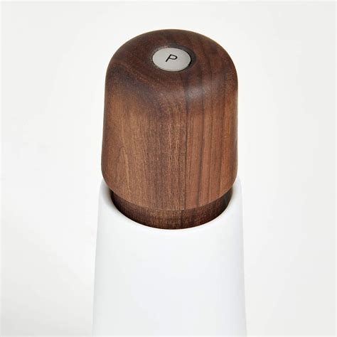 Crushgrind ® Stockholm White Ceramic And Walnut Salt Or Pepper Mill