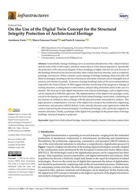 Pdf On The Use Of The Digital Twin Concept For The Structural Integrity Protection Of