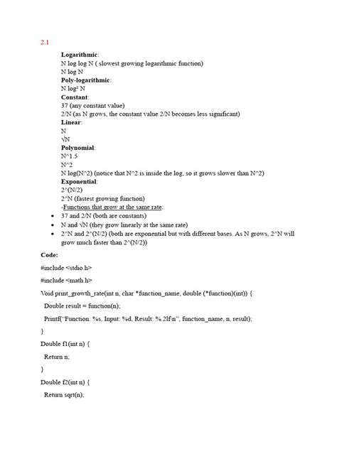 Intro To Algo Hw 2 Pdf Time Complexity Logarithm