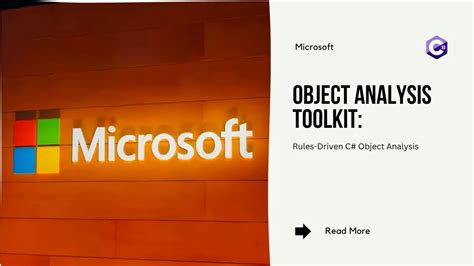 Object Analysis Toolkit Rules Driven C Object Analysis