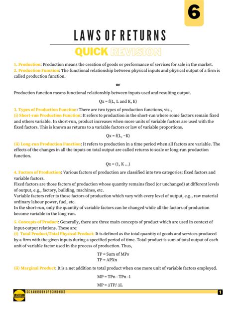 Laws Of Returns B22fb600 4d18 444a 9c8f Af3d03fbe0ec Pdf Long Run