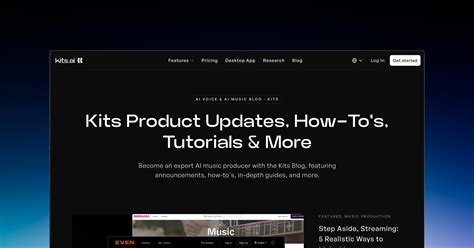 키츠 무료 Ai 노래 음악 생성기 킷스 Ai