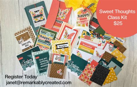 Stampinup Sweet Thoughts Memories And More Class Kit To Go