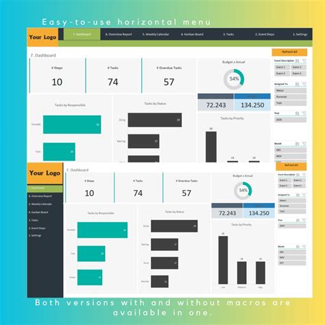 Event Planning Excel Template Organize Your Next Event With Ease Etsy