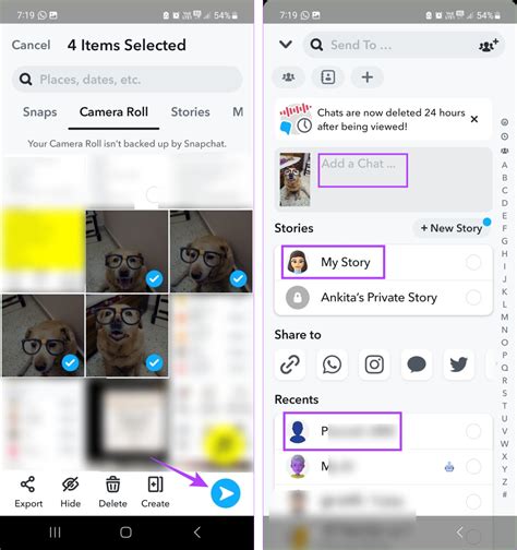 How To Add Camera Roll Photos To Snapchat Story Guiding Tech