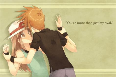 Pokemon Red And Leaf Kiss Pokemon Red And Leaf Kiss