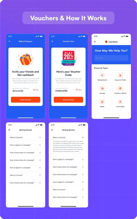 Learn Ease Flutter Online Education Learning App Code Market