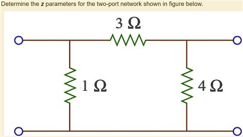 Solved Determine The Z Parameters For The Two Port Network Shown In