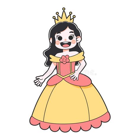 Isolated Princess Costume Vector Illustration Stock Vector