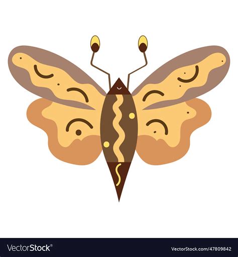 Cute Moth Drawing