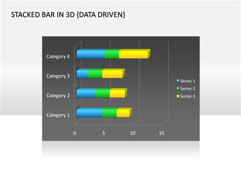 PowerPoint Slide Stacked Bar Chart D Multicolor Data Driven Cg CrystalGraphics