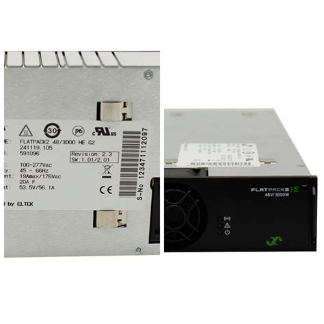 Eltek 48v 3000w Rectifier Module Eltek Flatpack2 48 3000 He G2 Telecom Power Supply 241119 105