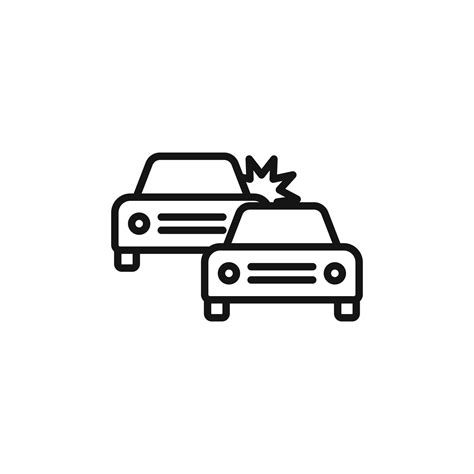 Vehicle Collision Car Crash Icon For Safety Alerts 47566551 Vector Art At Vecteezy