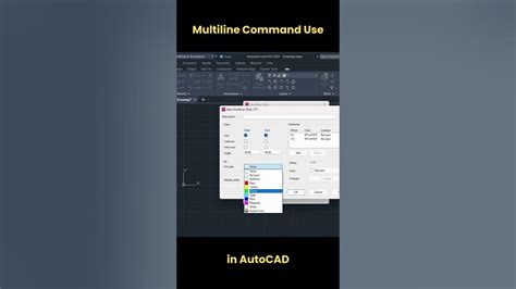 Multiline Command Use In Autocad Shorts Autocad Youtube