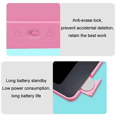 Placa De Escrita Lcd Infantil De 16 Polegadas Prancheta De Desenho