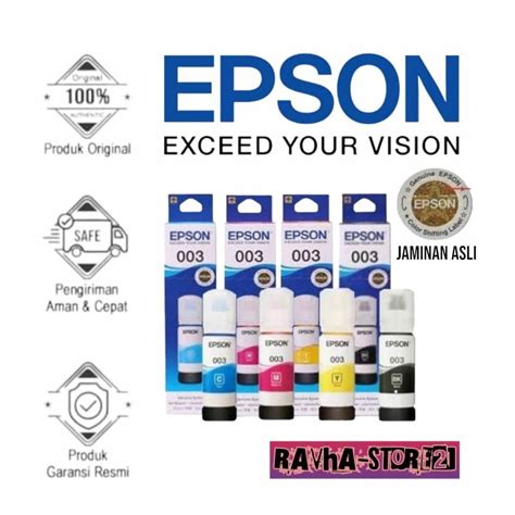 Jual TINTA EPSON 003 1 SET 4 WARNA Shopee Indonesia