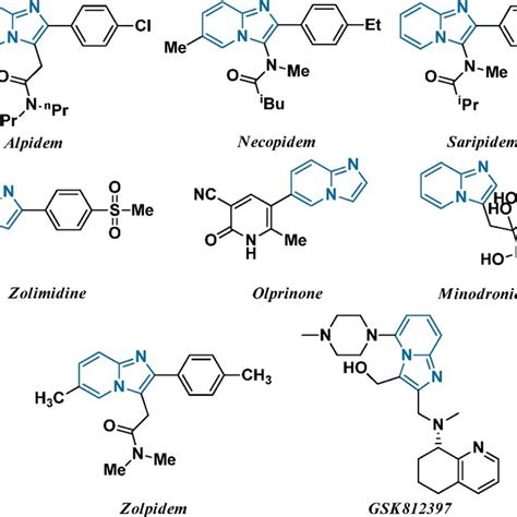 Some Representative Biologically Active Drugs Embraced With An