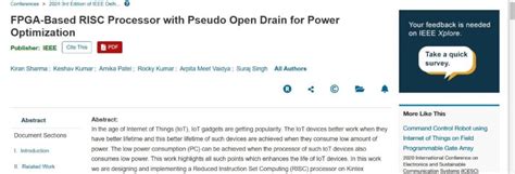 Rocky Kumar On Linkedin Ieee Fpga Lowpowerdesign Riscprocessor