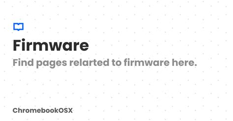 Firmware Documentation