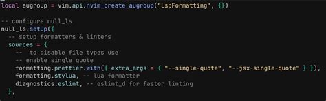 Eslint Setup In Neovim Rneovim