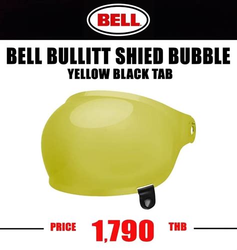 Bullitt Shield Bubble Yellow Black Tab Helmetshopbkk