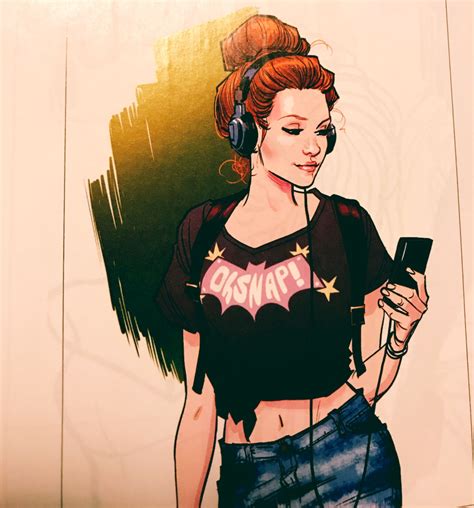 Casual Barbara Cameron Stewart Batgirl Comics Girls Comic Art