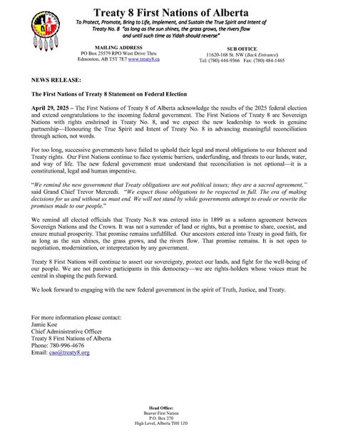 Treaty 8 First Nations Treaty 8 First Nations Of Alberta