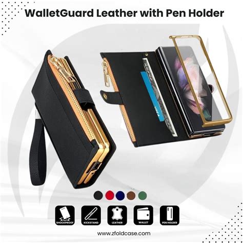 Flexisecure Z Fold 6 5 4 Rfid Blocking Wallet Case Z Fold Case