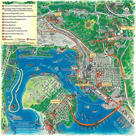 San Diego Attractions Map Printable Printable Maps