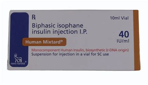 Biphasic Isophane Insulin Injection Ip Strength 40 Iu At ₹ 150piece
