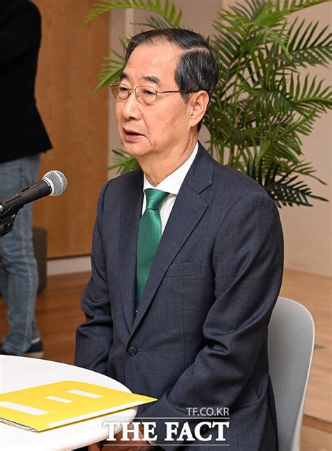 한덕수 총리 출입기자단 현안 관련 브리핑 [tf사진관]